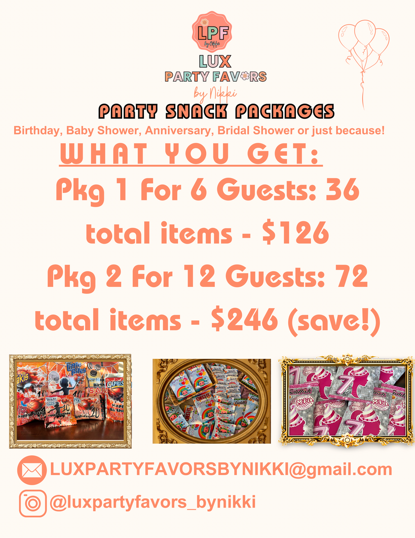 Party Packages – Lux Party Favors By Nikki
